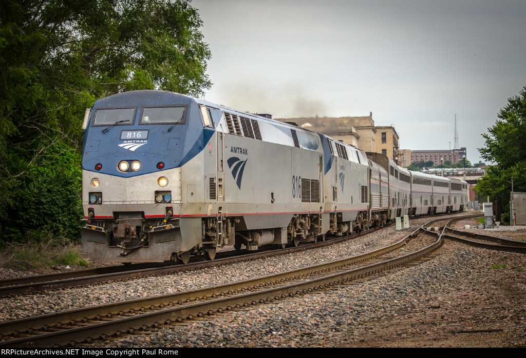 AMTK 816, AMTK 87, eastbound AMT6 California Zephyr